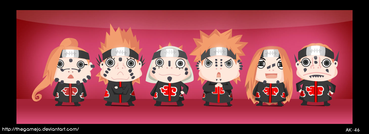 Chibi 6 paths of pain by TheGameJC on DeviantArt