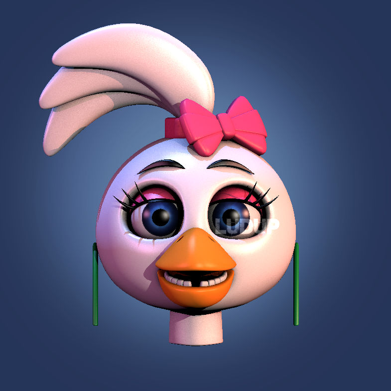 Glamrock Chica Wip 3d Model By Ludup On Deviantart