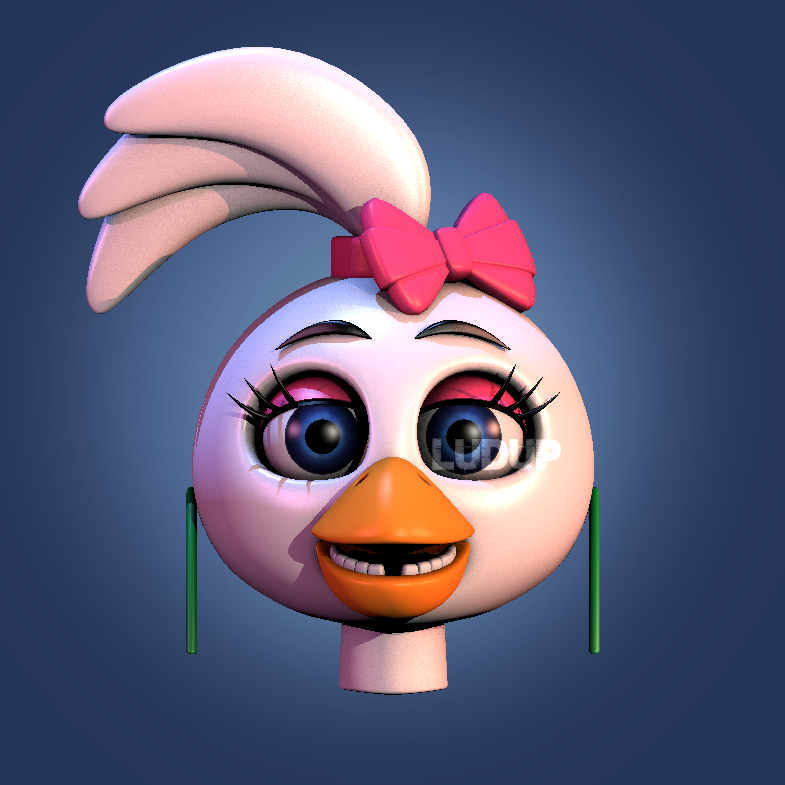Glamrock Chica Wip 3d Model By Ludup On Deviantart