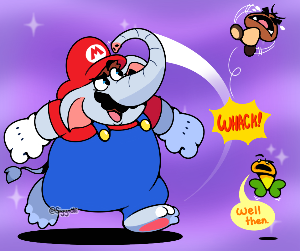 Elephant Mario By Sigyoshi On Deviantart