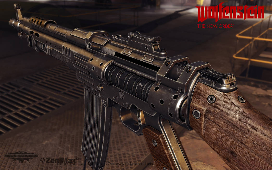 Assault Rifle 1946 rear view by panick on DeviantArt Assault Rifle 1946 rear view by panick on DeviantArt