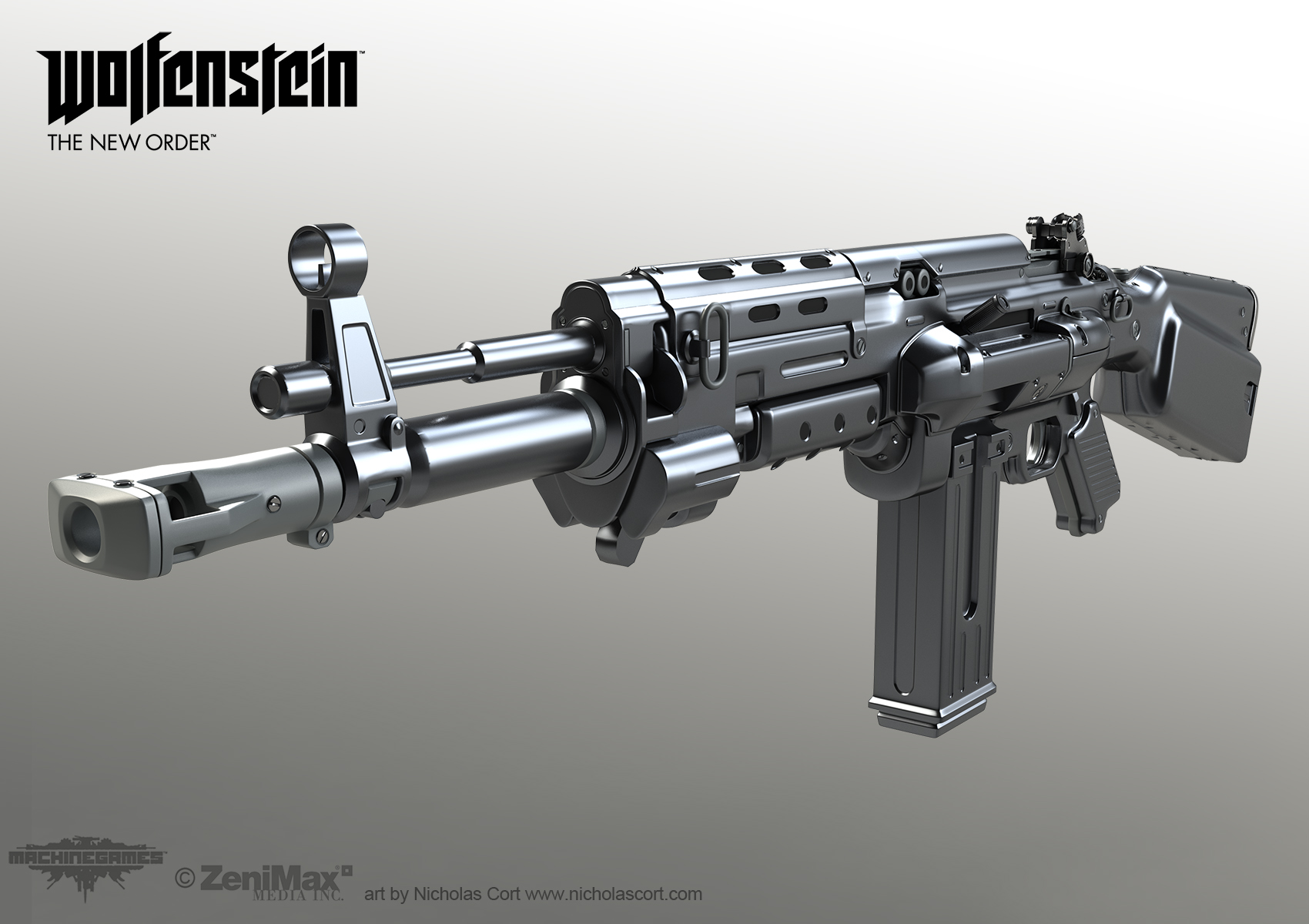 Assault Rifle 1960 Highpoly model by panick on DeviantArt Assault Rifle 1960 Highpoly model by panick on DeviantArt