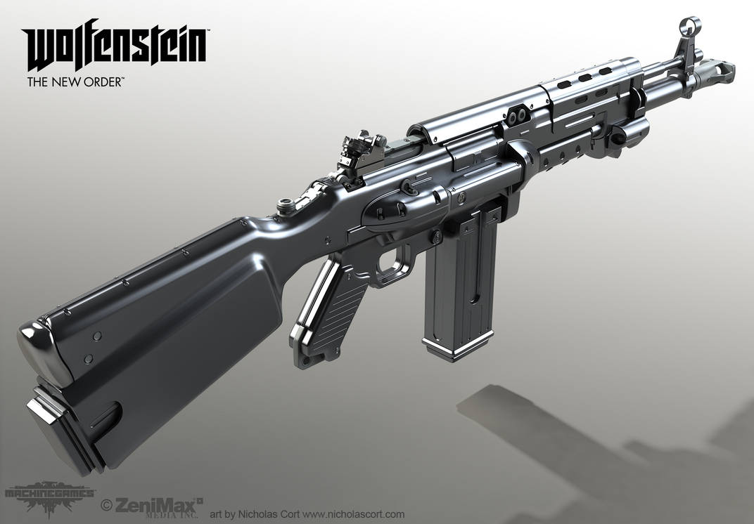 Assault Rifle 1960 Highpoly model rear by panick on DeviantArt Assault Rifle 1960 Highpoly model rear by panick on DeviantArt