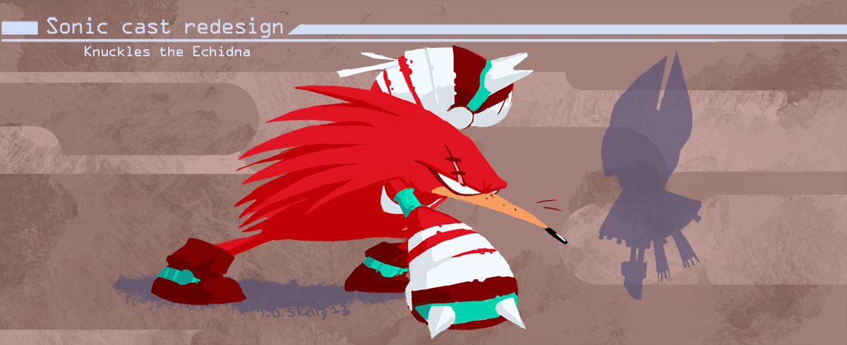 Sonic Redesign- knuckles by Nerfuffle on DeviantArt Sonic Redesign- knuckles by Nerfuffle on DeviantArt