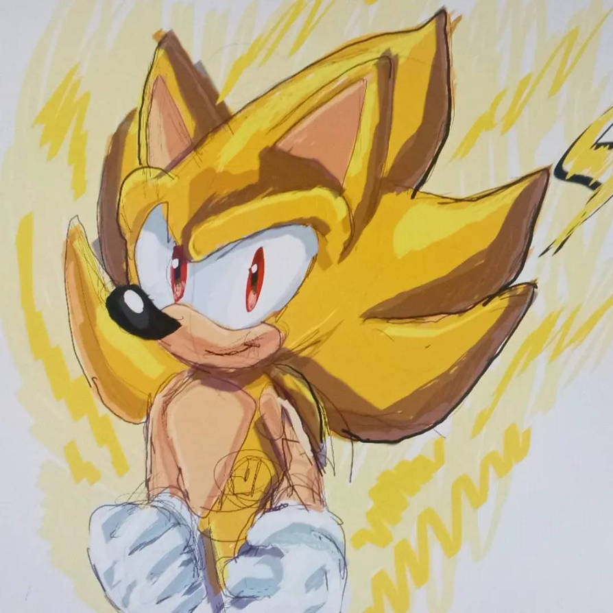 Super Sonic Sketch By Mariyahthehedgehog12 On Deviantart