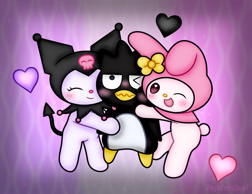 Sanrio Group Hug Kuromi X Badtz X Melody By Kaylatechheart On Deviantart