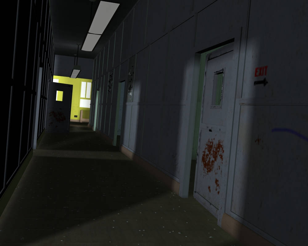 creepy hallway 3d by rubenvoorhees1 on DeviantArt