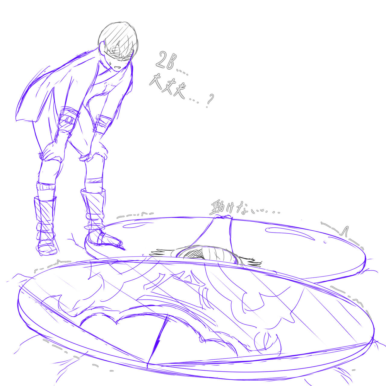 2b Pancake Flattening By Uontyu On Deviantart