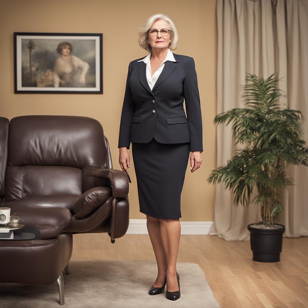 A Tall Plus Sized 60 Year Old Business Woman By Hiddencamera4u2 On