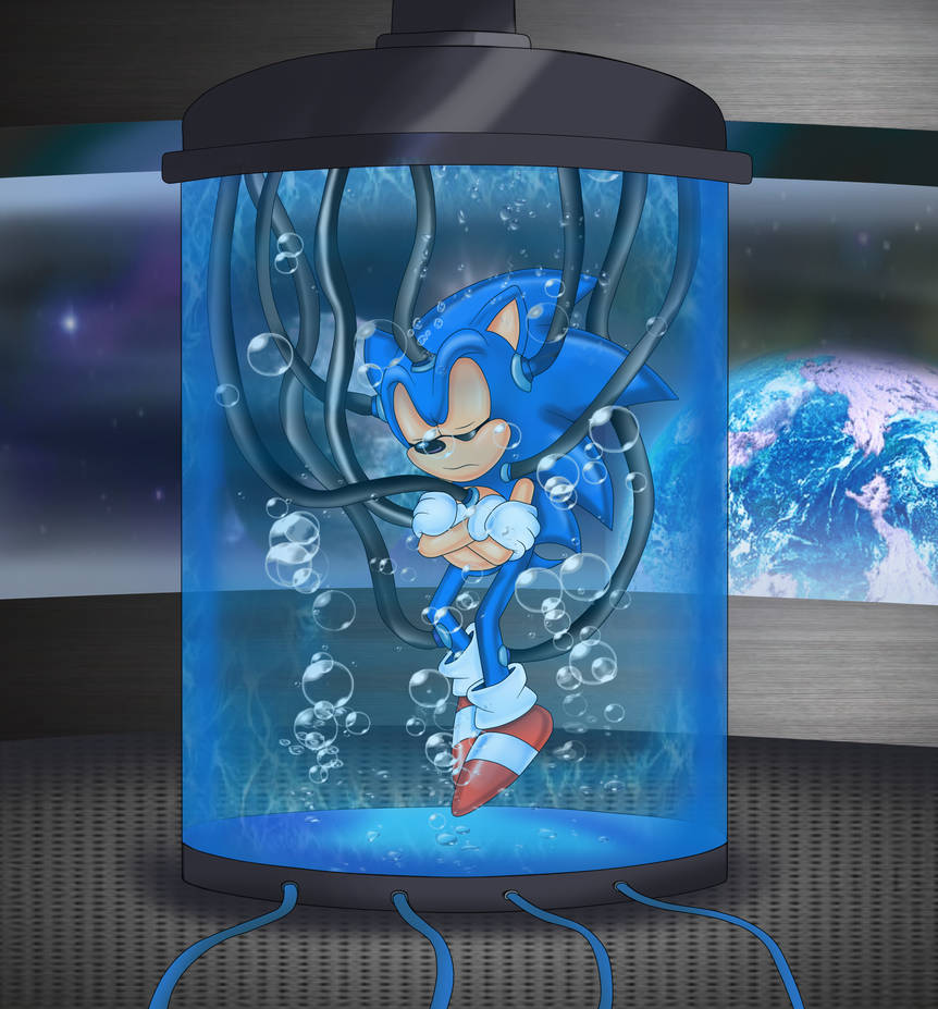 Sonic In A Stasis Capsule By Classicsonicsatam On Deviantart