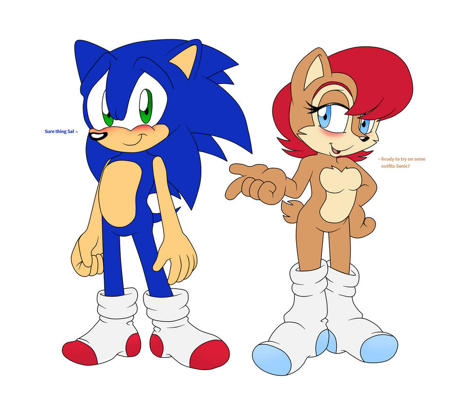 Sonic And Sally In Just Their Socks By Classicsonicsatam On Deviantart