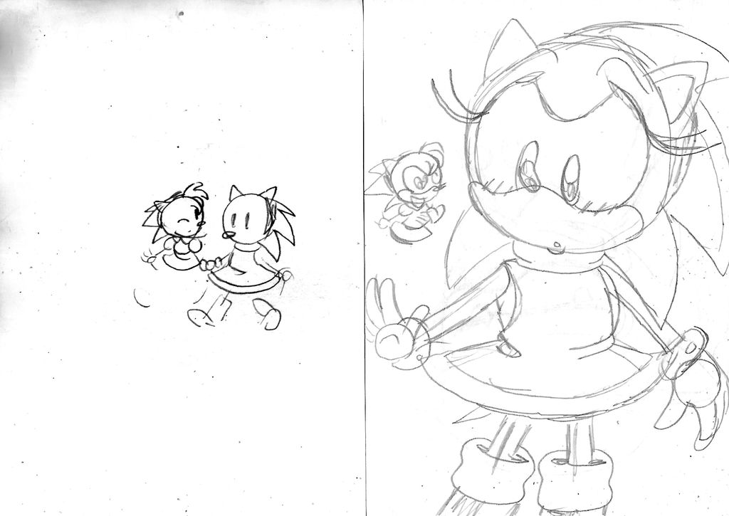 Classic Sonic In Modern Amy Outfit Dlc Mix Up By Classicsonicsatam On Deviantart