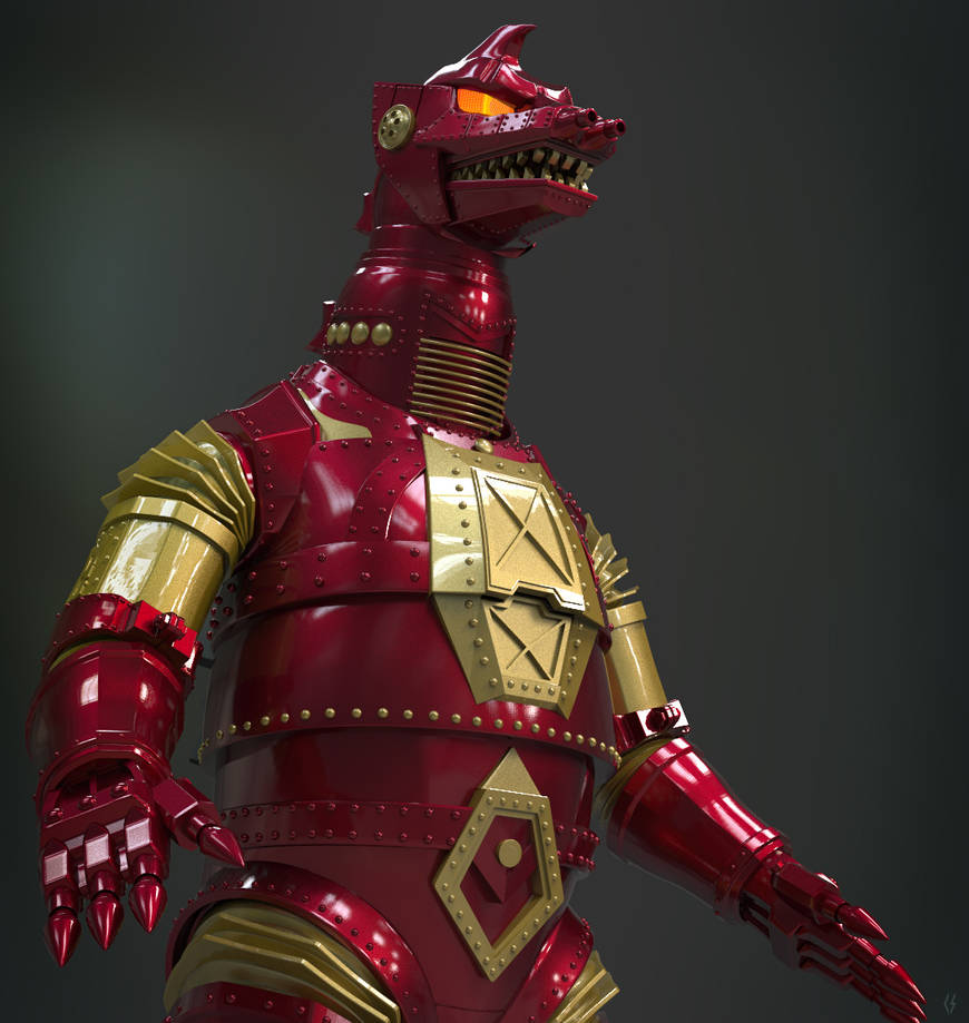 Iron Mechagodzilla By Digiwip On Deviantart