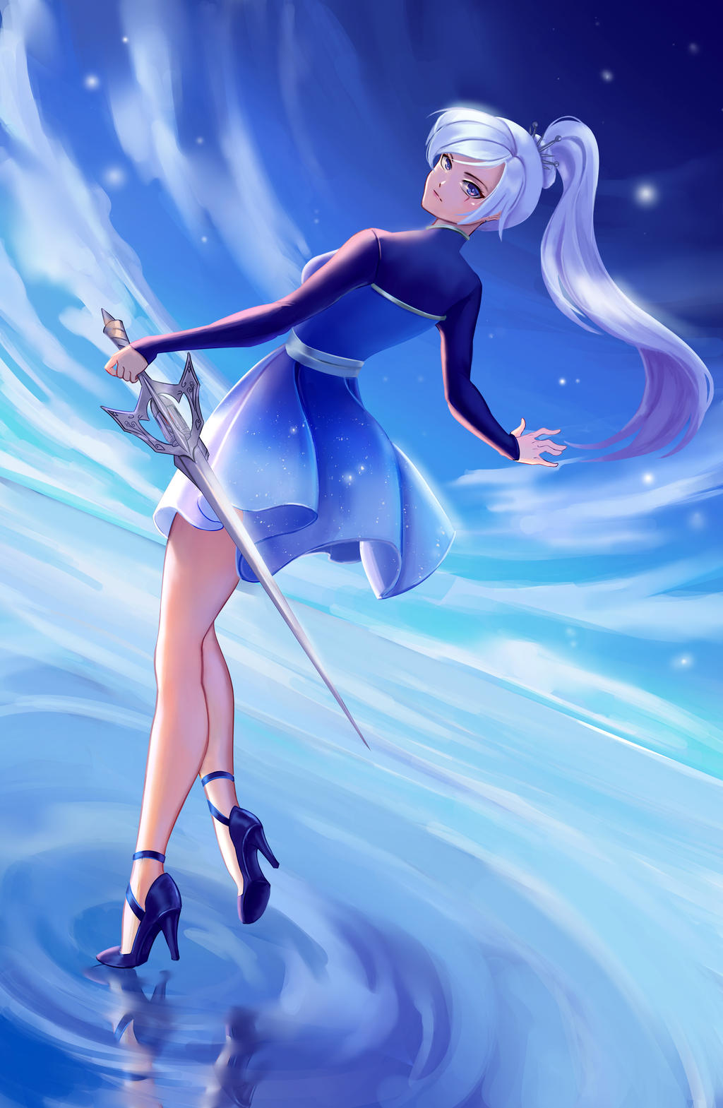 Weiss Schnee Rwby Fanart By Gatlas On Deviantart