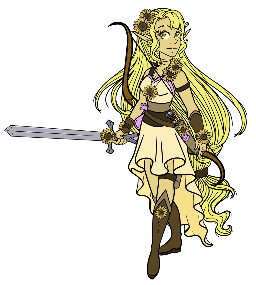 Dnd Sunflower Maiden By Pandorarose22 On Deviantart