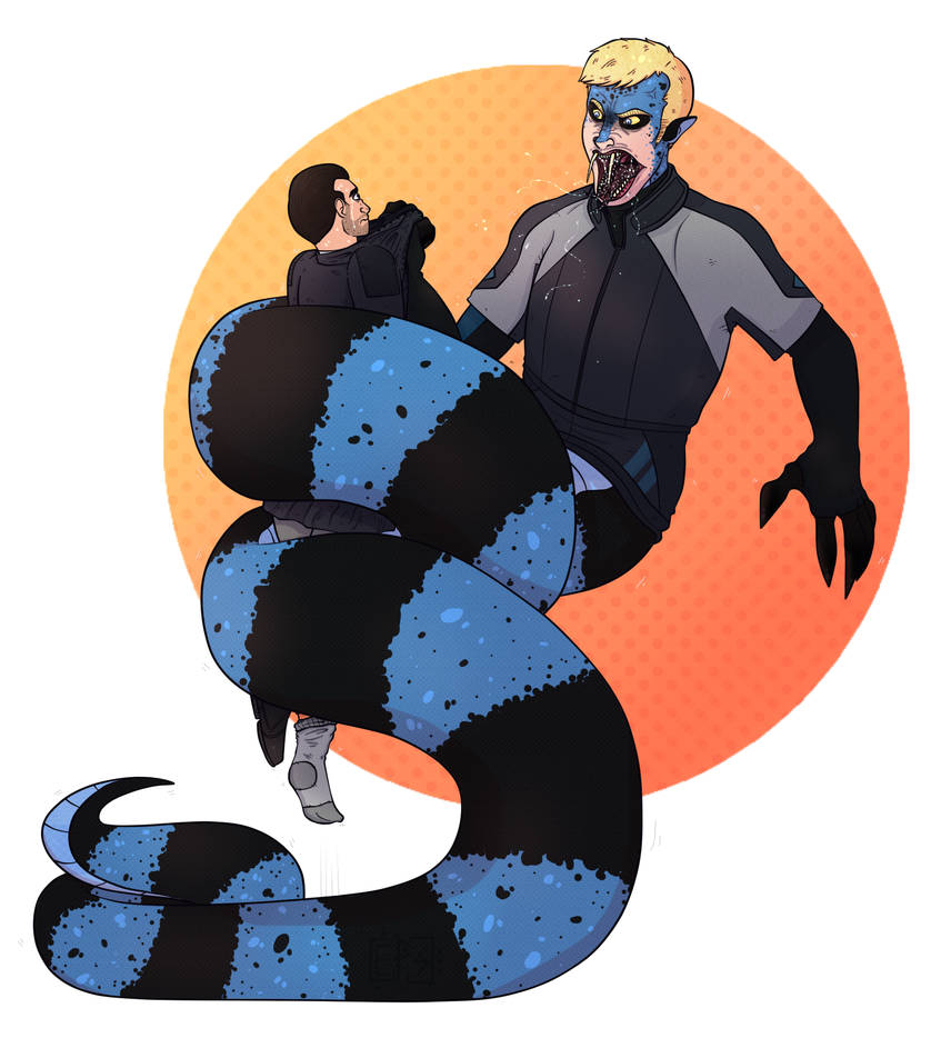 Dbh Monster Au Simon Vs Perkins By Tipsyepsy On Deviantart