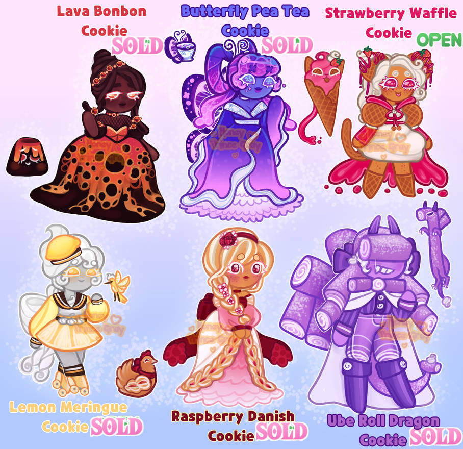 16 Open Cookie Run Adopts Pt 2 By Honeyprincegray On Deviantart