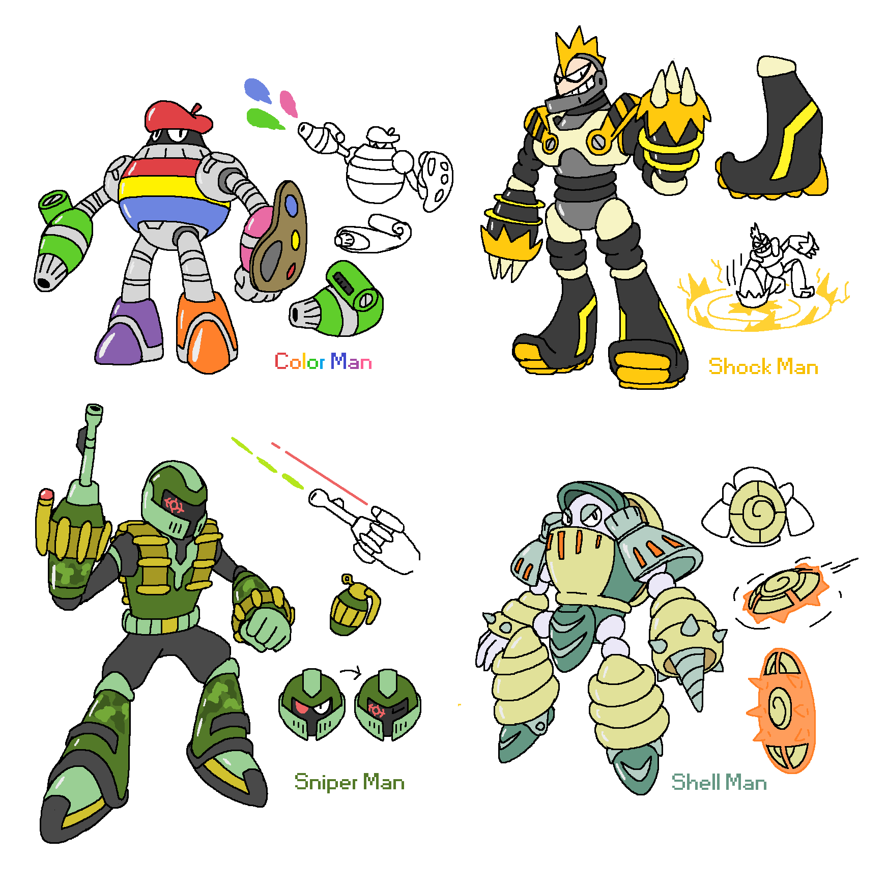 Robot master concepts 3 by JWNutz on DeviantArt Robot master concepts 3 by JWNutz on DeviantArt