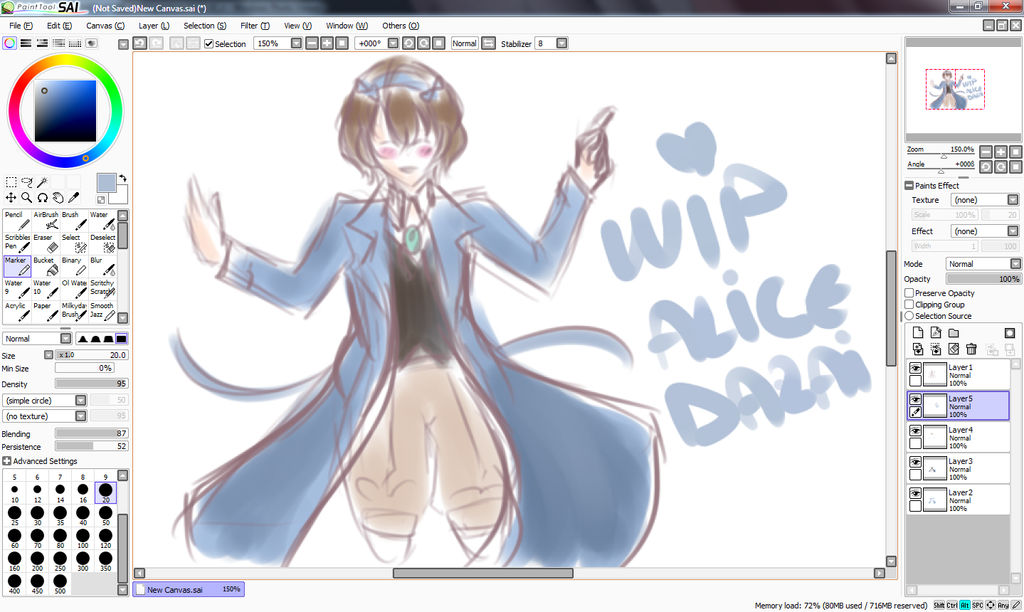 Bsd Wip Dazai In Wonderland By Spooky Isaki On Deviantart