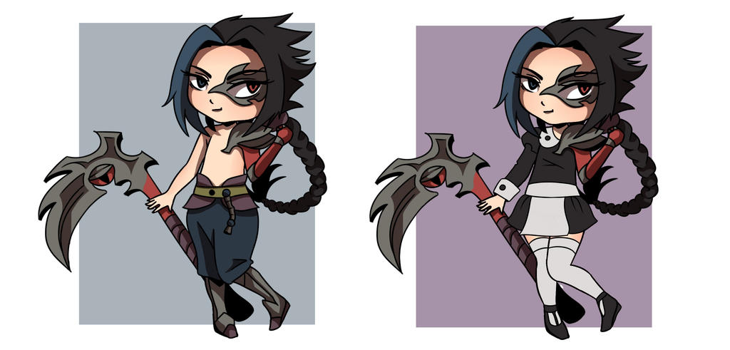 Lol Chibi Kayn Maid By Pinkyxsaki On Deviantart
