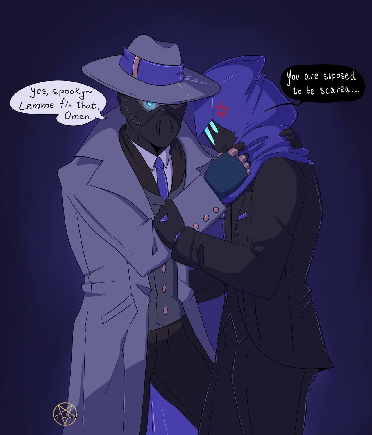 Valorant Omen And Cypher By Spooky Isaki On Deviantart