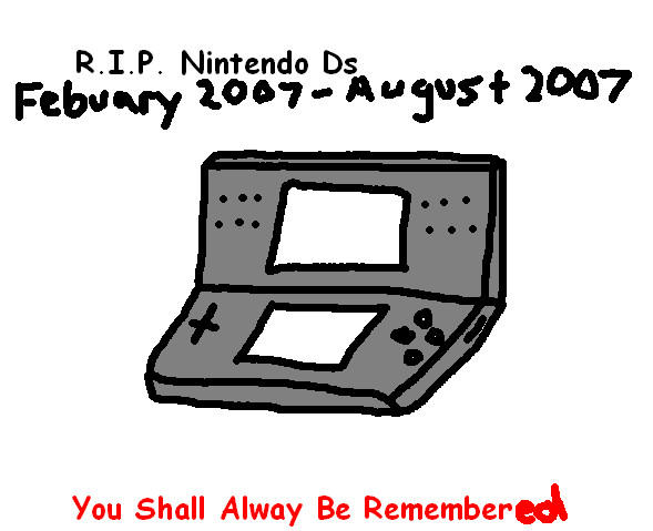 R.I.P. Nintendo Ds by FlamingGuitar14 on DeviantArt