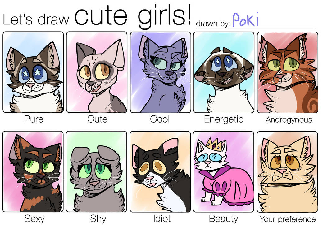 Draw Cute Girls Meme by miss-angel-bunny on DeviantArt Draw Cute Girls Meme by miss-angel-bunny on DeviantArt