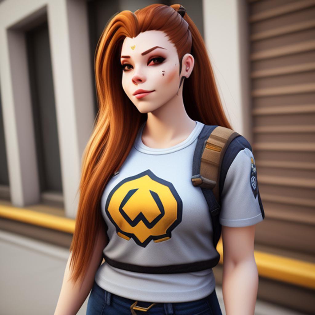 Overwatch Brigitte Casual Outfit Ai By Razielar On Deviantart