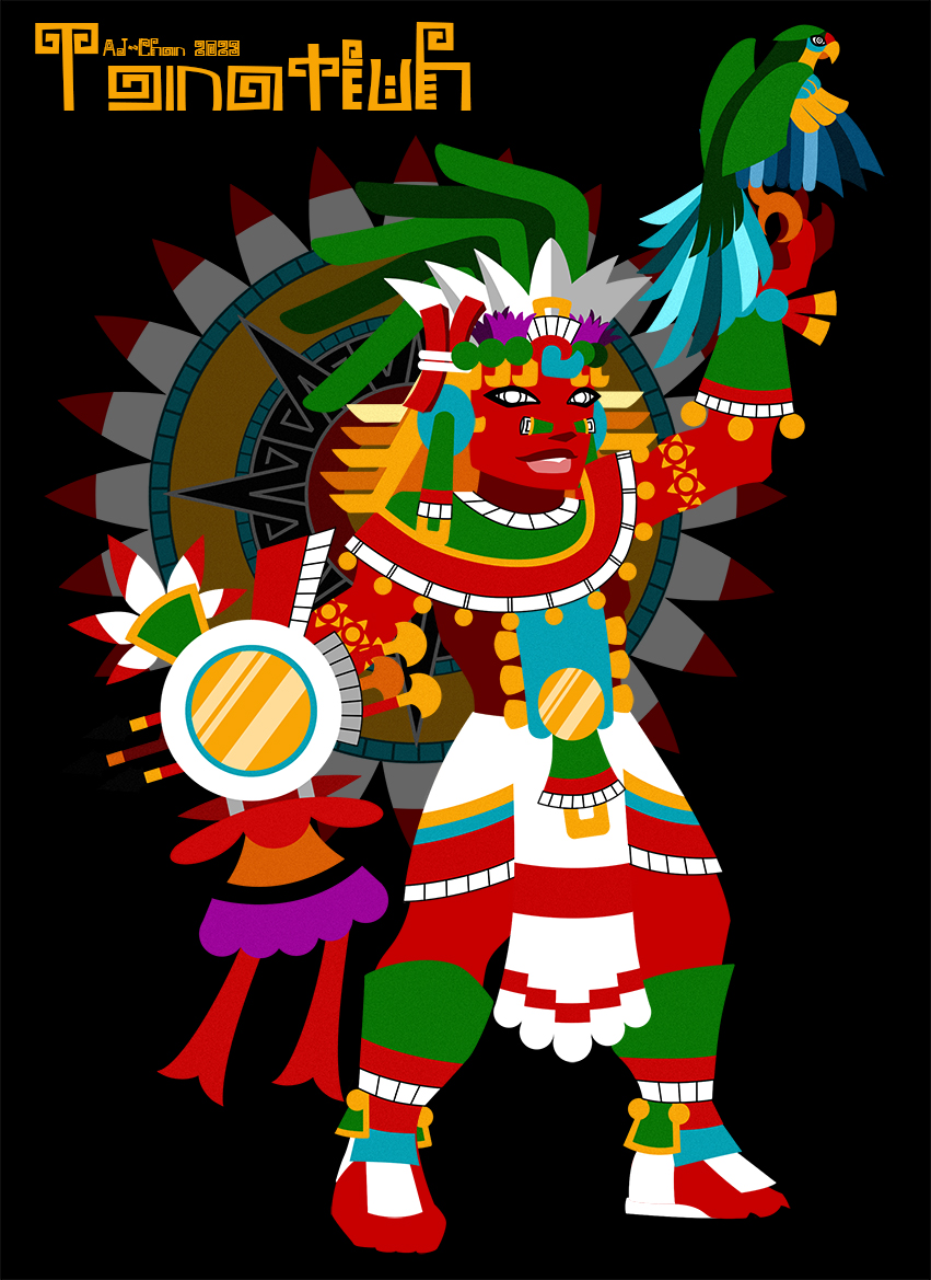 Aztec Mythology: Tonatiuh by AJLamont-chan on DeviantArt Aztec Mythology: Tonatiuh by AJLamont-chan on DeviantArt