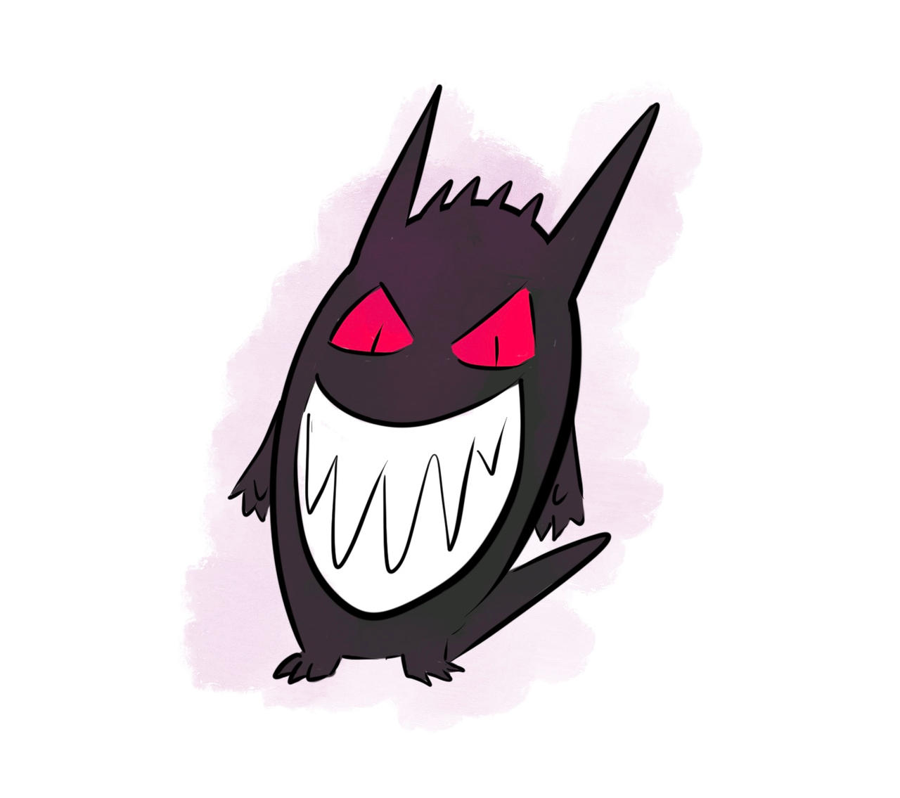 Creepy Gengar By Lucywardart On Deviantart