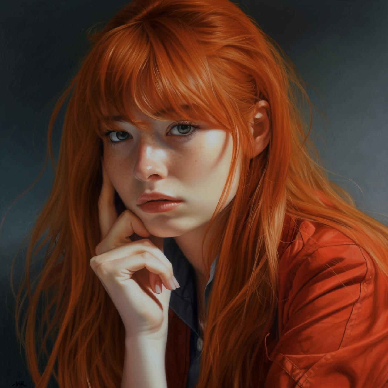 Anime Asuka Langley Pouting By Jennyver On Deviantart