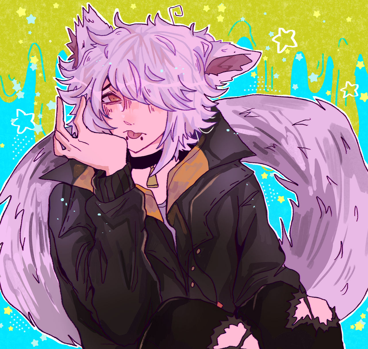 Emo Wolf By Sourkand1 On Deviantart
