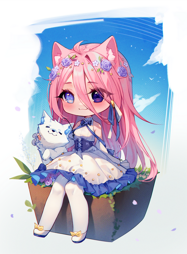 Commission Blue Sky By Hyanna Natsu On Deviantart