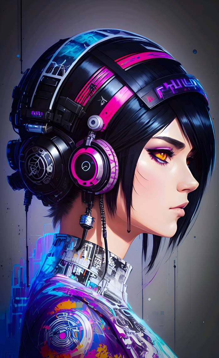 Futuristic Cyberpunk Dj By Lorpumpkin On Deviantart