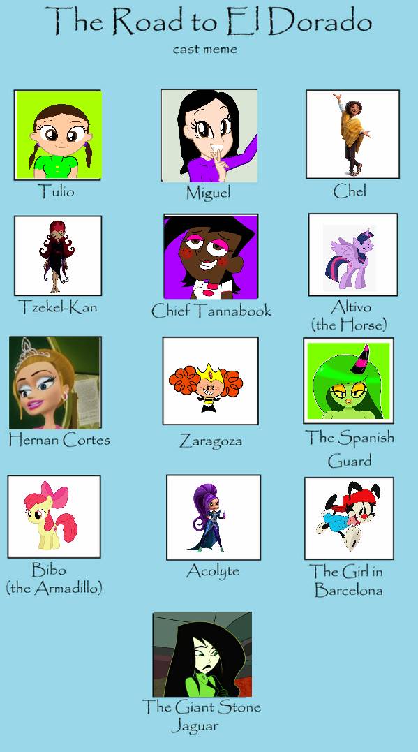 The Road To El Dorado Cast Meme By Jynasti81 On Deviantart