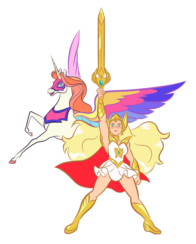 Classic She Ra And Swift Wind In 2018 Style By Riderb0y On Deviantart