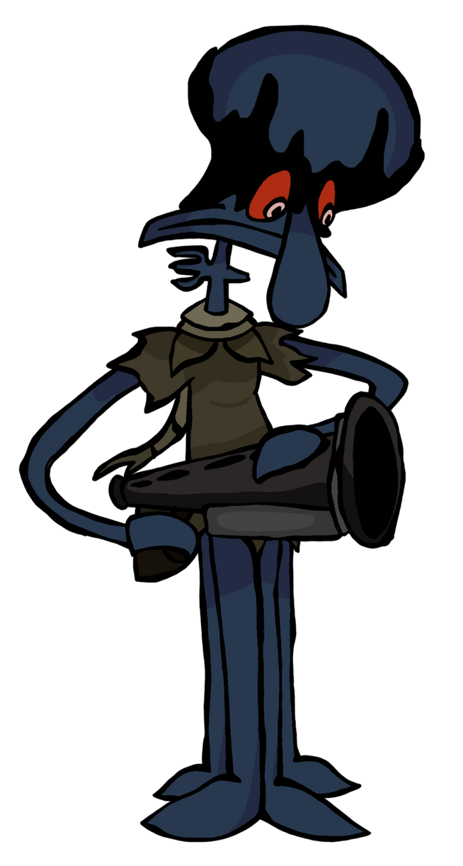 Red Mist Squidward By Spongxml On Deviantart