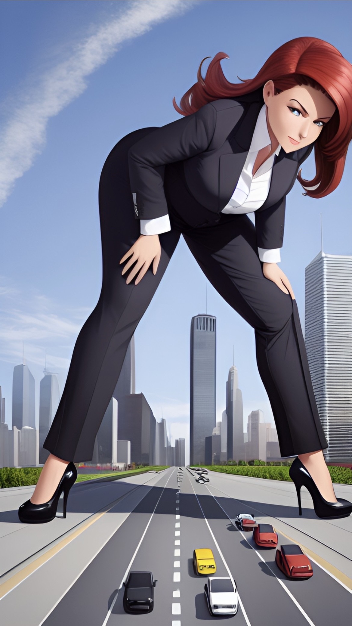 Giantess Secretary By Bl4ckch3rry69 On Deviantart