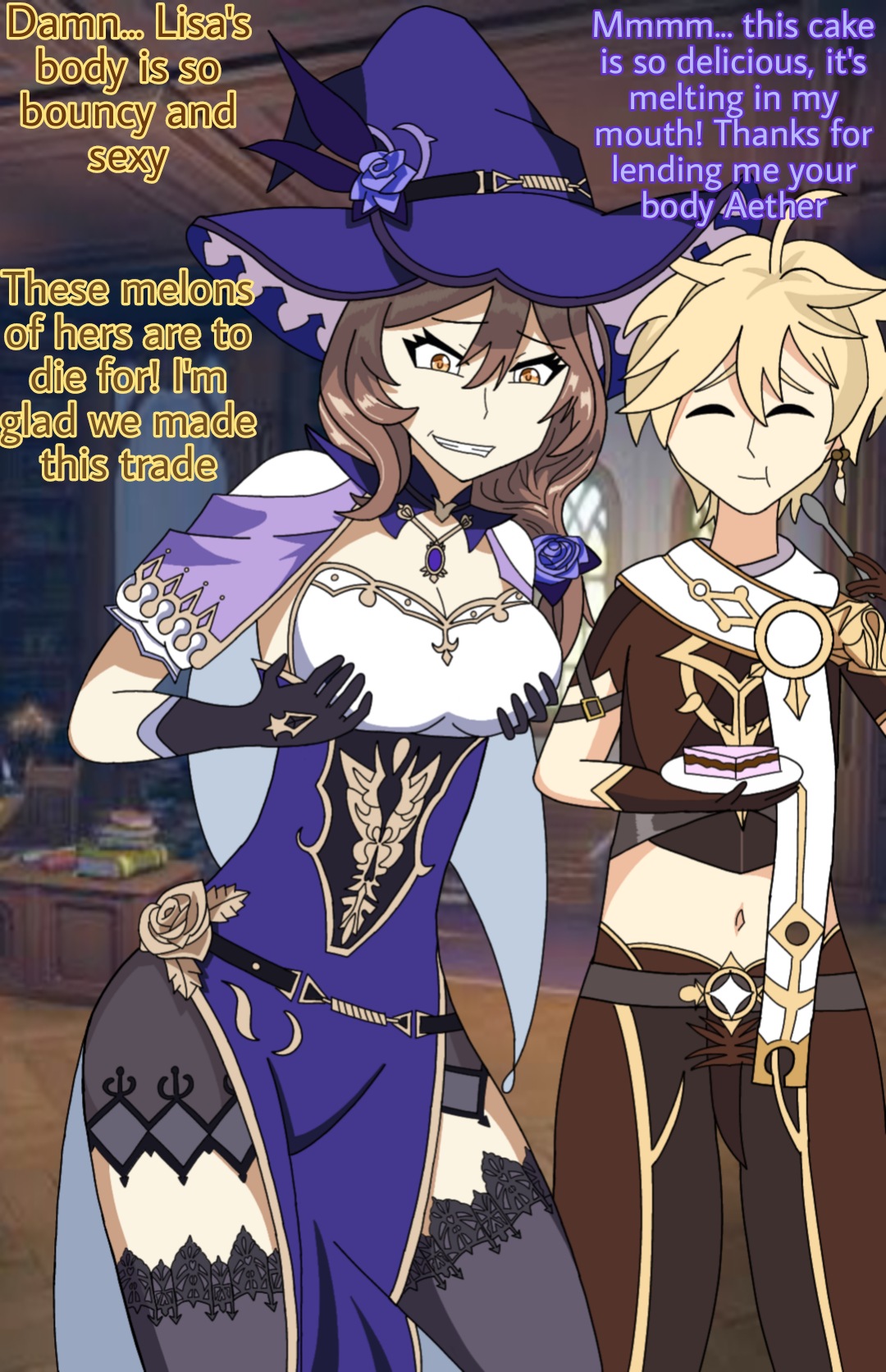 Aether And Lisa Body Swap By Takatosilver On Deviantart