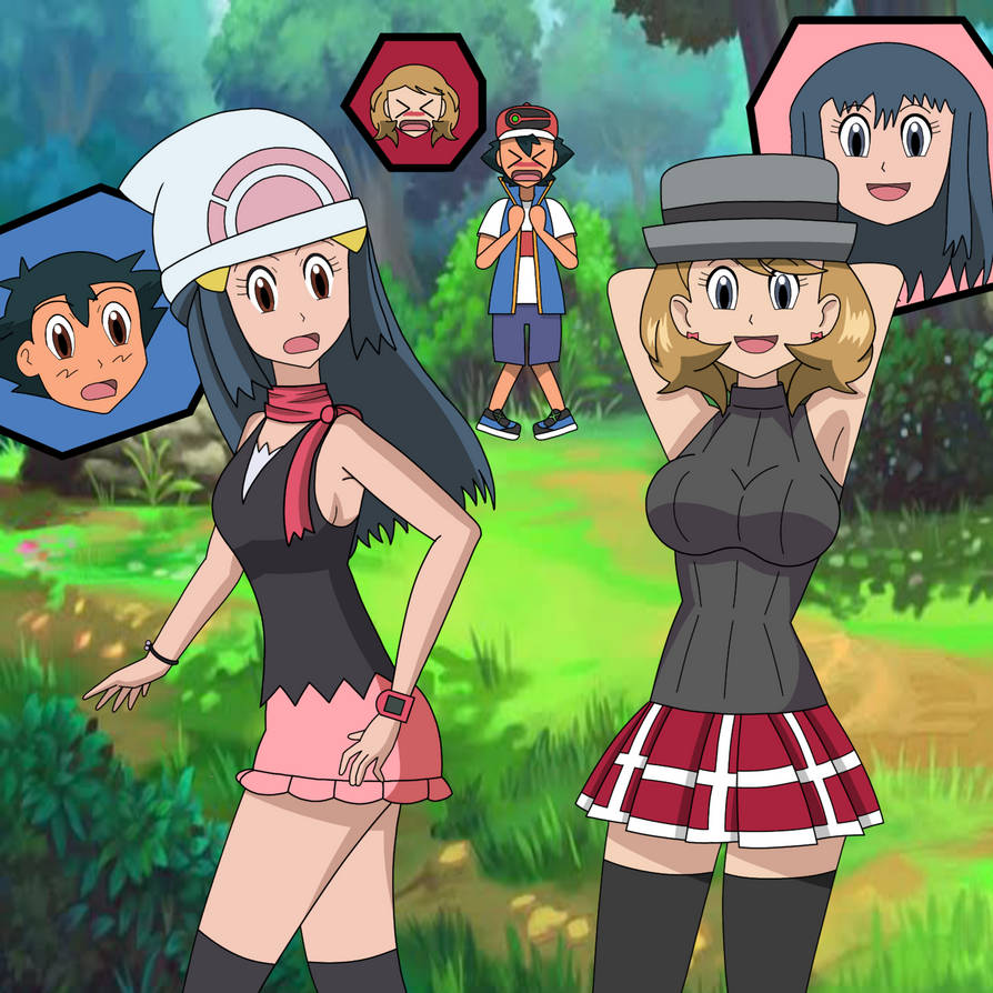 Ash Dawn And Serena Body Swap By Takatosilver On Deviantart