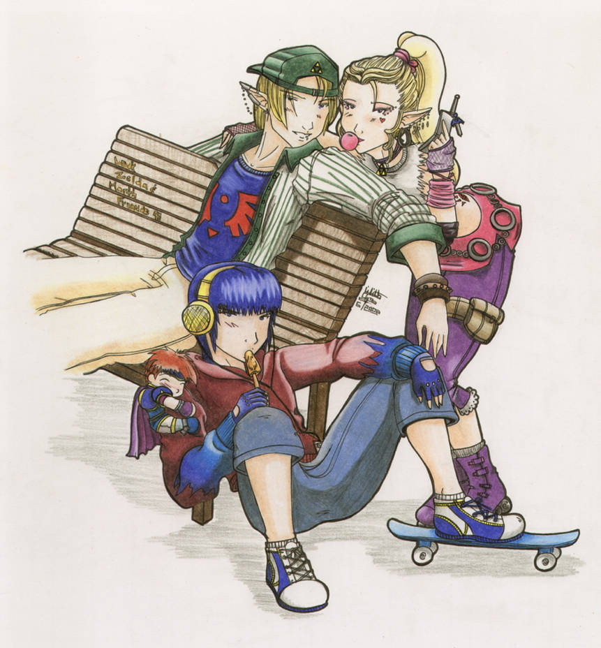 Punked out Link Zelda Marth by LilithOya on DeviantArt