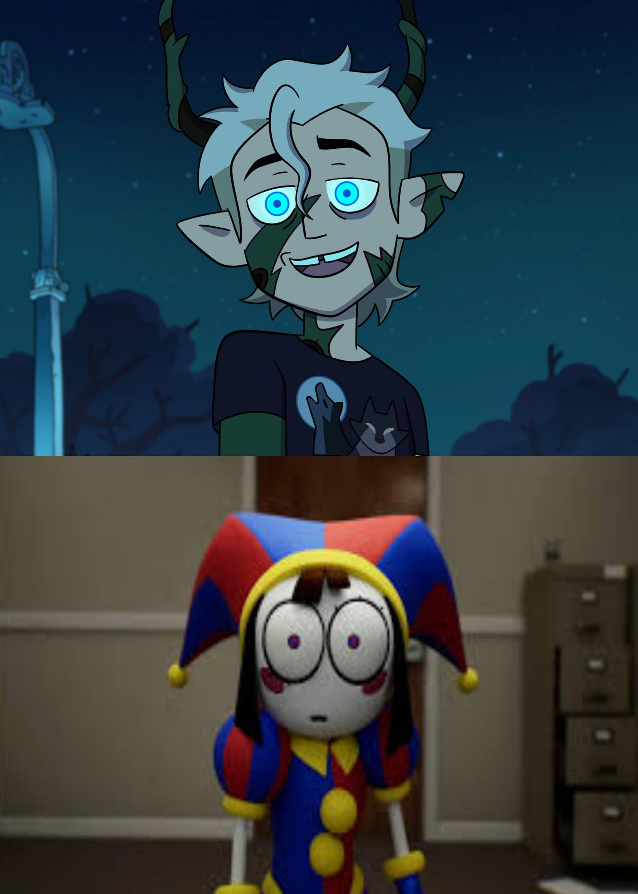 Pomni Reacts To Possessed Hunter By Wandersong On Deviantart
