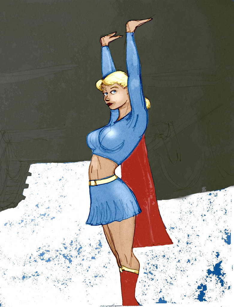 Supergirl Lifting A Tank By Svettzwo On Deviantart