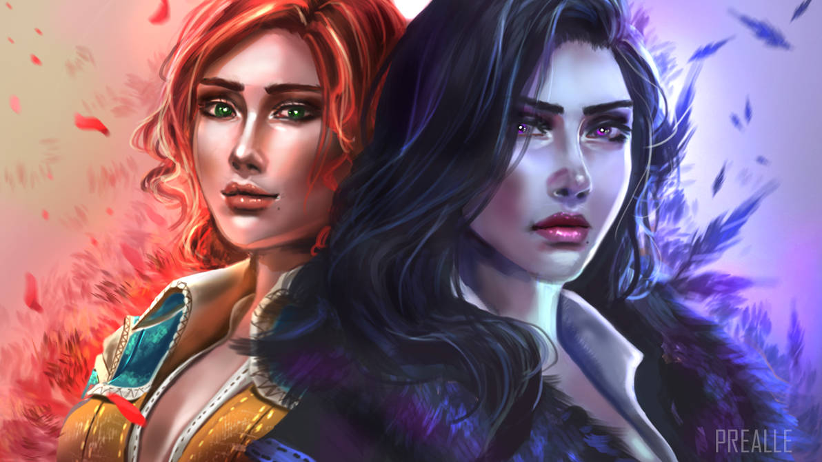 Triss And Yennefer By Prealle On Deviantart