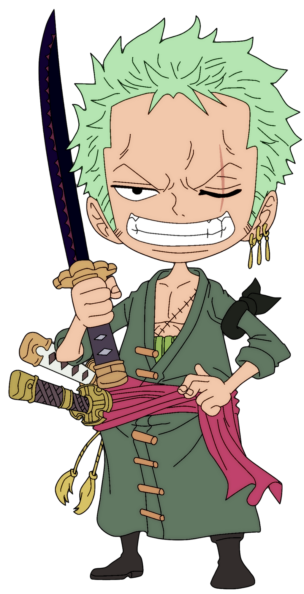 Chibi Roronoa Zoro By Mrze1598 On Deviantart