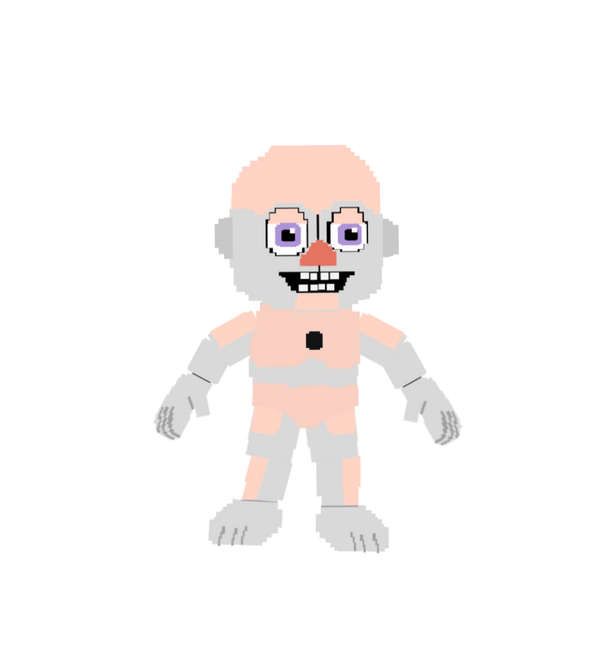 Fnaf Sl Bidybab 8 Bit By 34freddyofficial On Deviantart