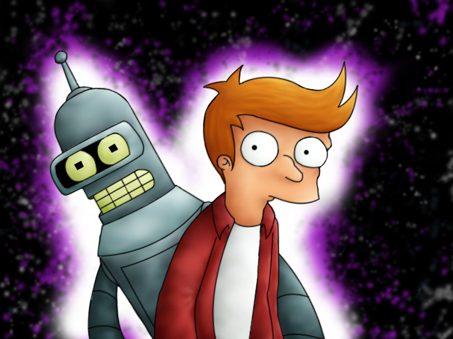 Fry and Bender by iceiwynd on DeviantArt