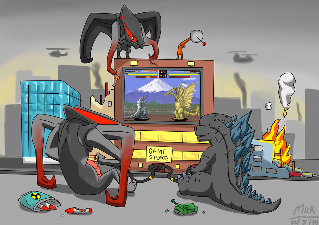 Godzilla Vs Muto By Mickking On Deviantart