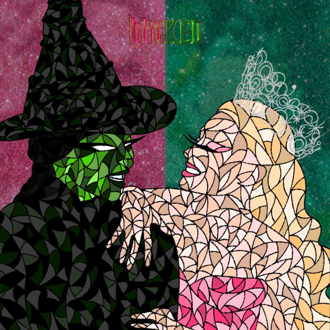Elphaba And Glinda Wicked Drawing By Alexlucca On Deviantart