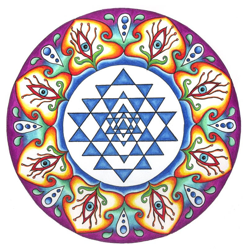 Shri Yantra Mandala by ChaoticatCreations on DeviantArt